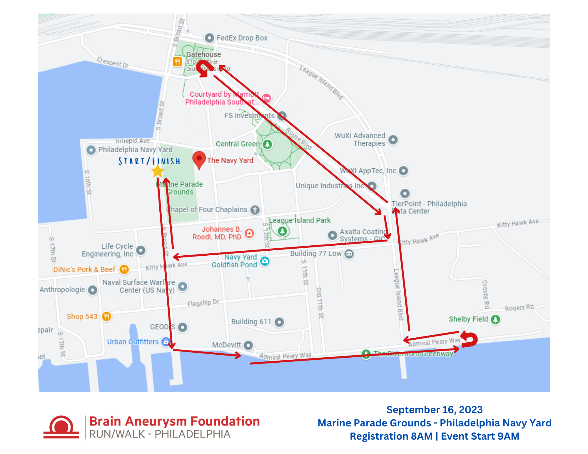 2023 Philly Run/Walk: Event Details - The Brain Aneurysm Foundation