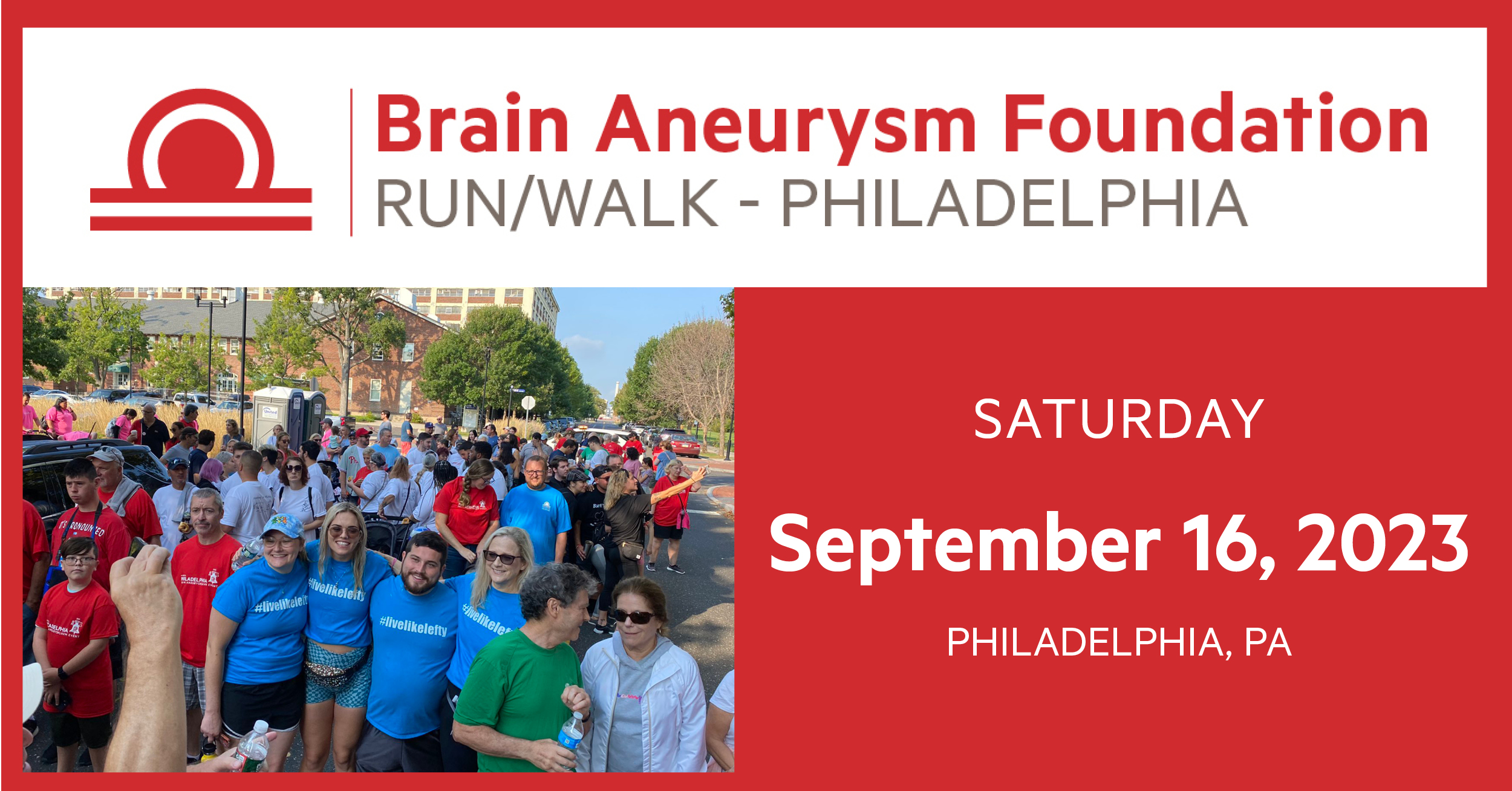 2023 Philly Run/Walk: Event Details - The Brain Aneurysm Foundation